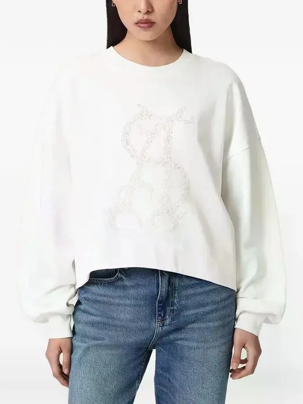 ALLSAINTS Bead-embellished Sweatshirt - White