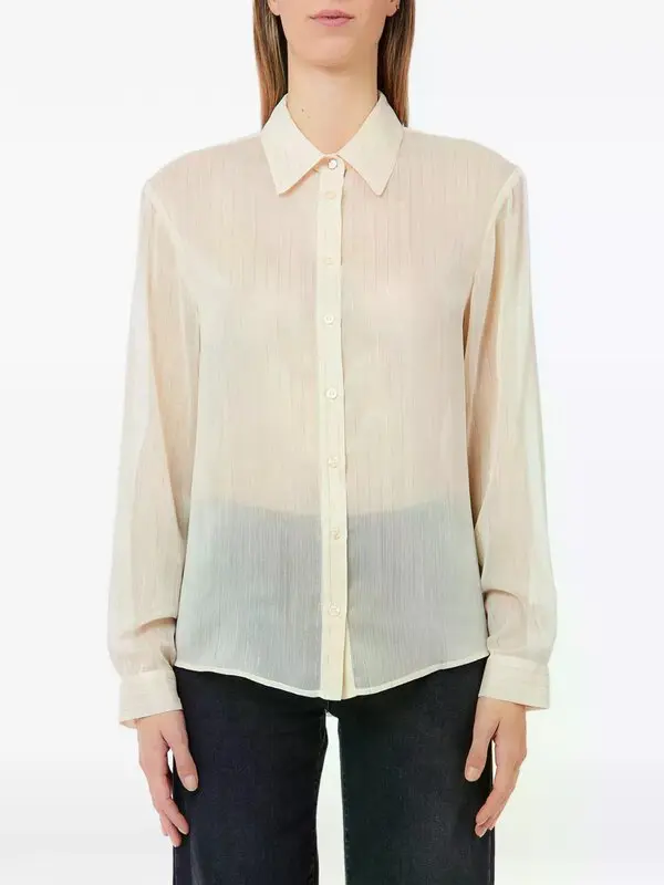 Liu Jo Pinstripe-pattern Button-up Shirt - Neutrals