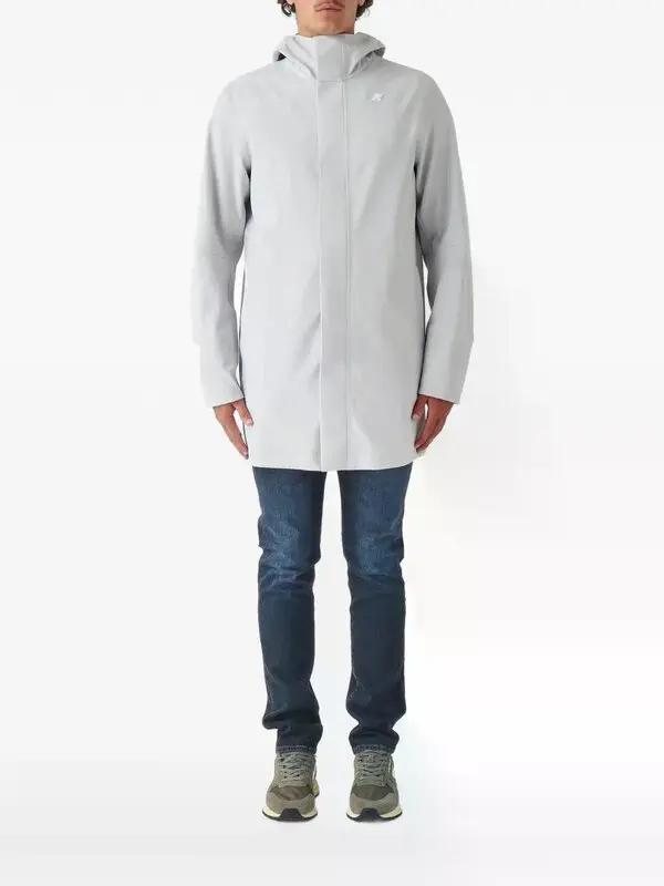 K-WAY Marlyn Hooded Logo-patch Coat