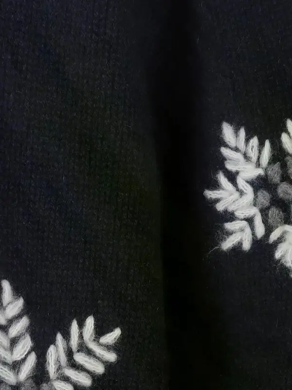 P.a.r.o.s.h Floral-embroidered Sweater - Blue