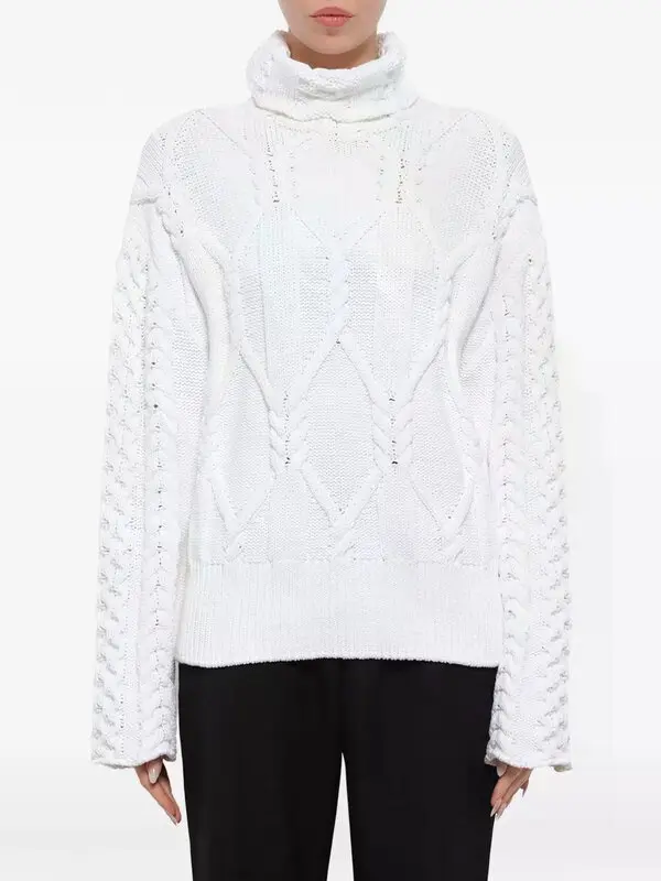 JUUN.J Cable-knit Roll-neck Sweater