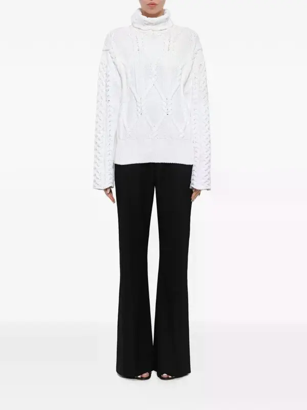 JUUN.J Cable-knit Roll-neck Sweater