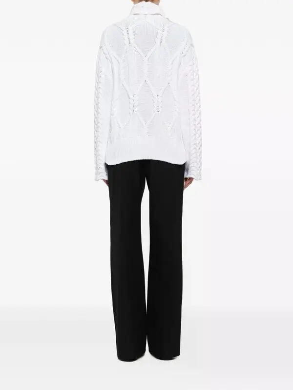 JUUN.J Cable-knit Roll-neck Sweater