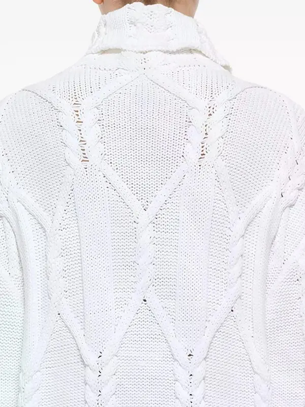 JUUN.J Cable-knit Roll-neck Sweater