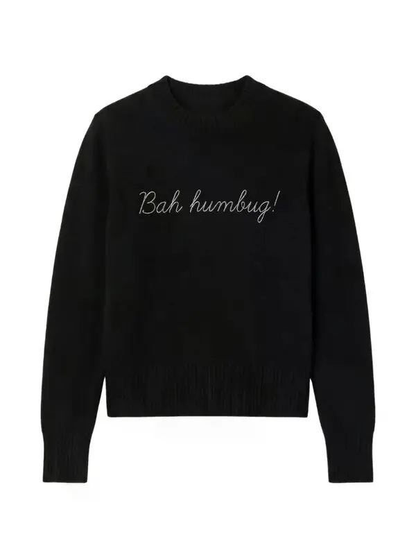 Chinti & Parker Slogan-embroidered Wool Sweater