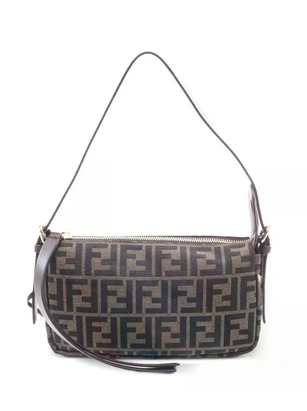 Fendi 2020s Zucca Zip-top Shoulder Bag - Neutrals