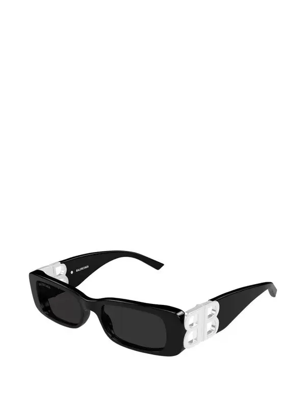 Balenciaga Dynasty Bb Logo-plaque Rectangle-frame Sunglasses