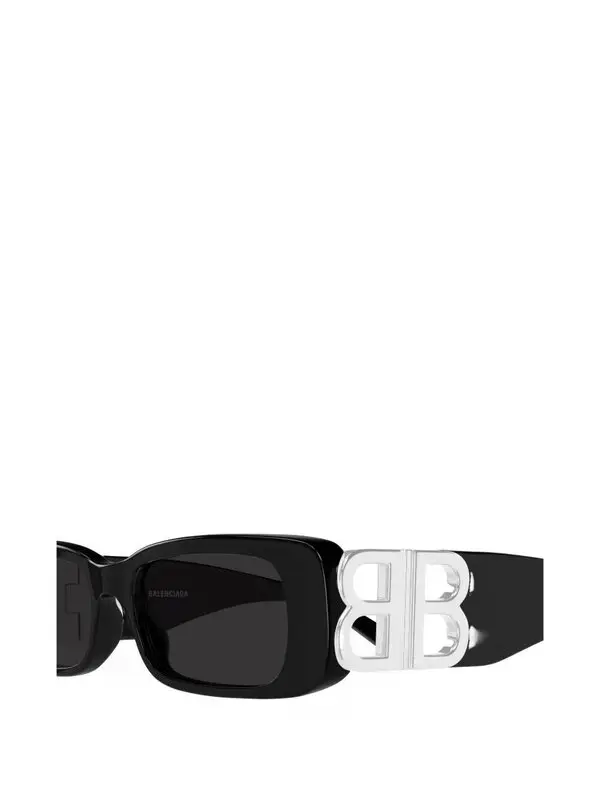 Balenciaga Dynasty Bb Logo-plaque Rectangle-frame Sunglasses