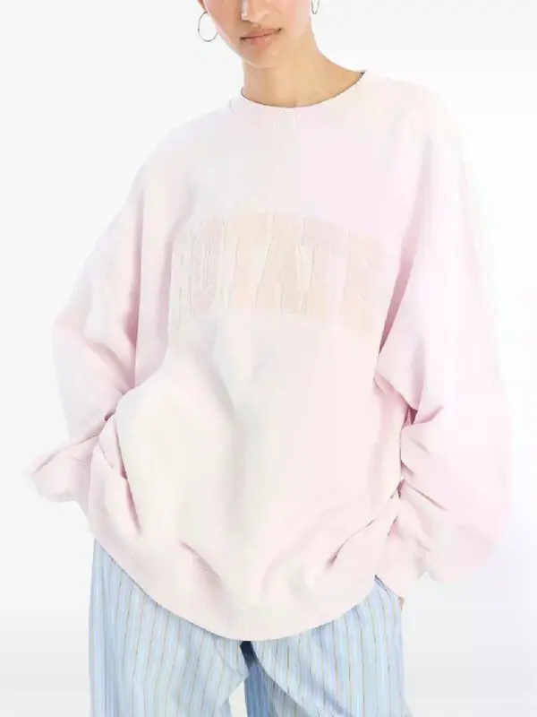ROTATE BY BIRGER CHRISTENSEN Heavy Crewneck Sweat Light