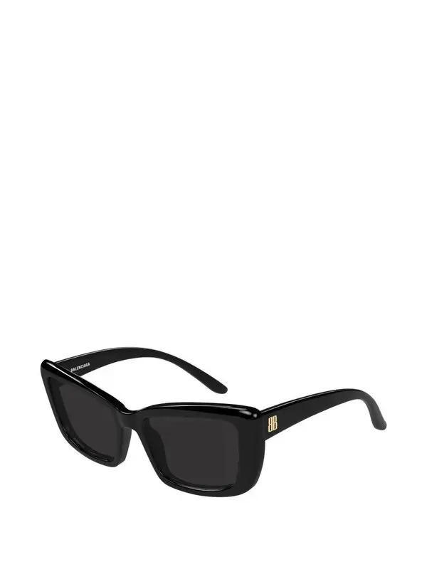 Balenciaga Palma Bb-logo Cat-eye Sunglasses - Black