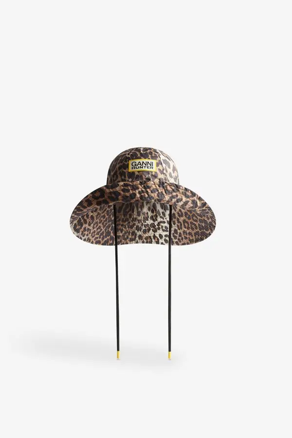 GANNI X Hunter Water Resistant Bucket Hat Size - Brown