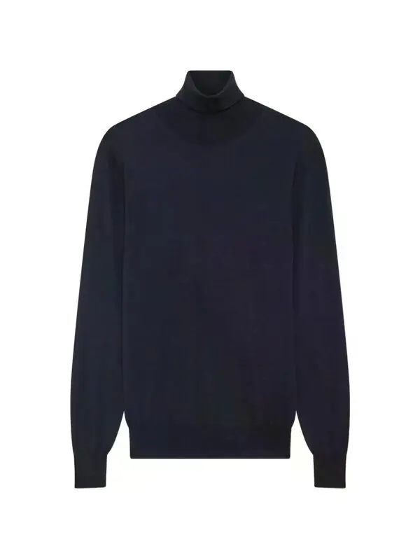 LARDINI Turtleneck Sweater - Blue