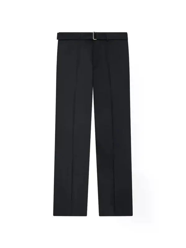 LARDINI Flat-front Straight-leg Trousers