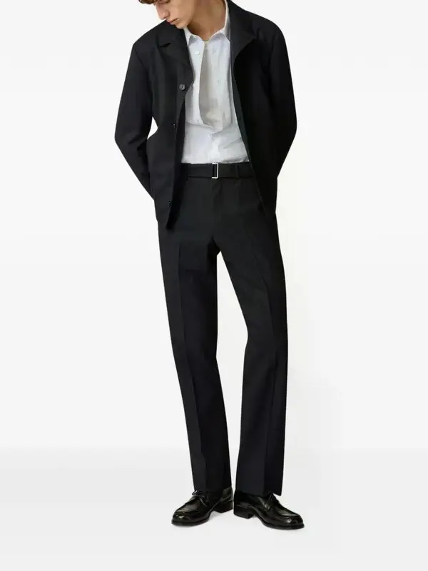 LARDINI Flat-front Straight-leg Trousers
