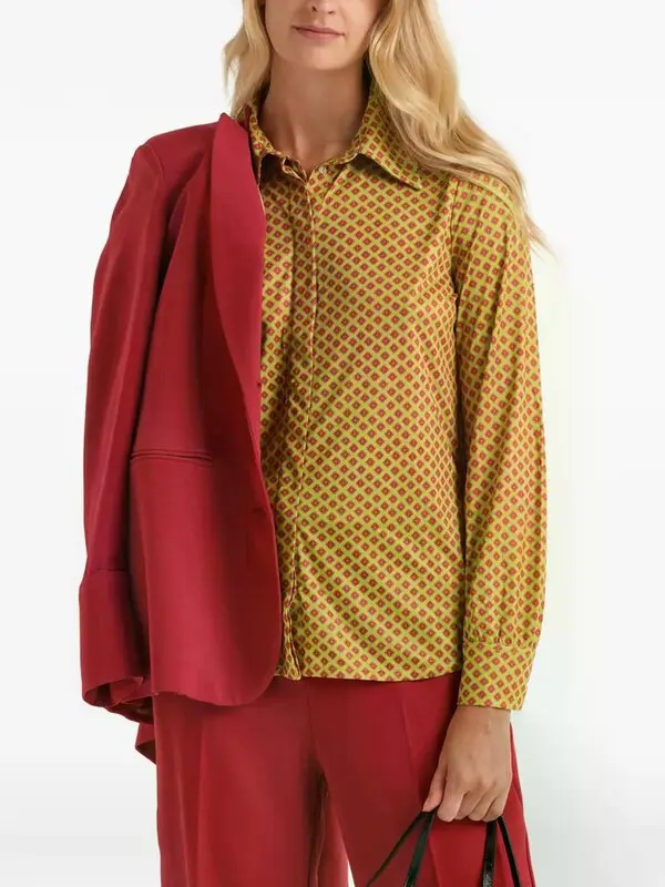 Malìparmi Micro-print Jersey Shirt - Yellow
