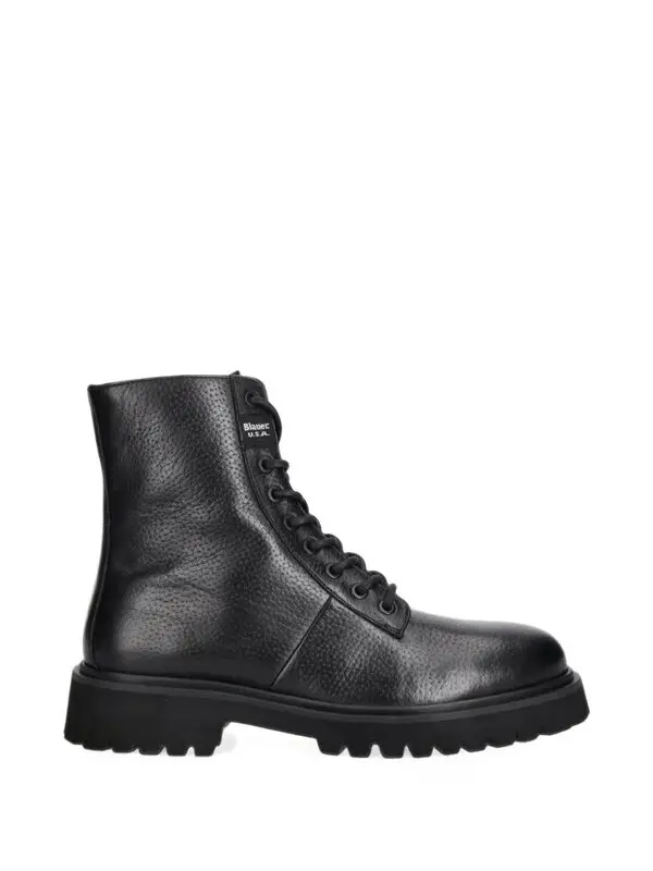 BLAUER. Buxton Leather Boots