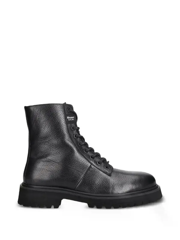 BLAUER. Buxton Leather Boots