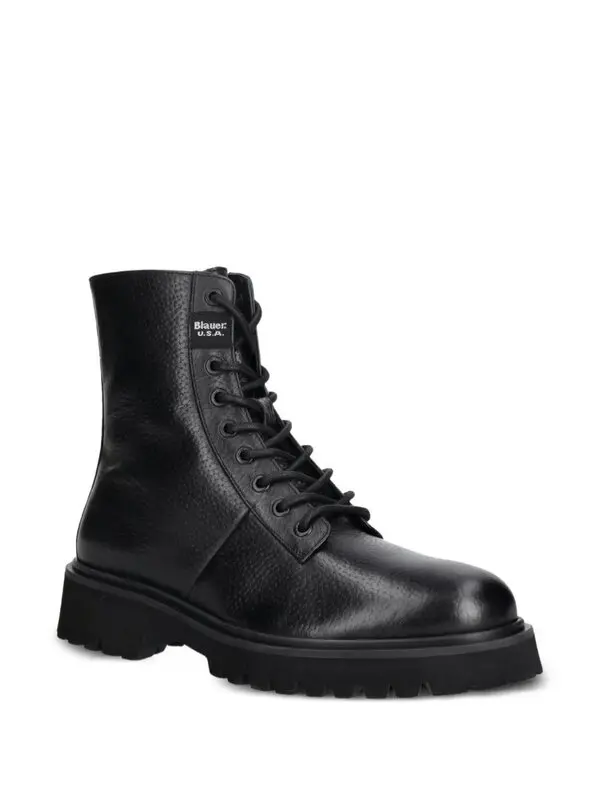 BLAUER. Buxton Leather Boots