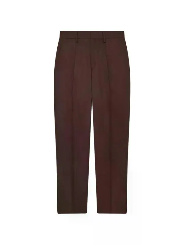 LARDINI Pleated Straight-leg Trousers