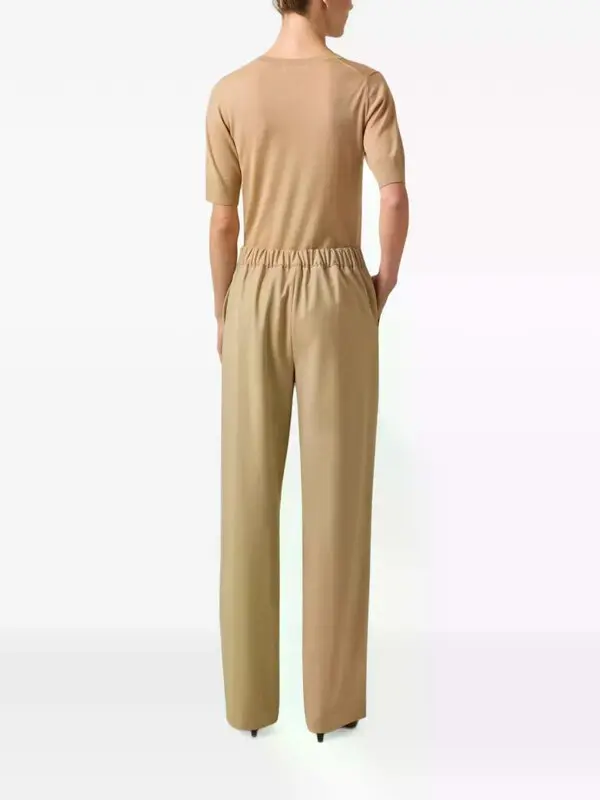 LARDINI Gabardine Straight-leg Trousers