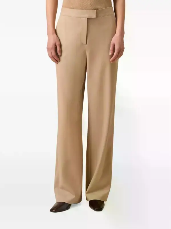 LARDINI Gabardine Straight-leg Trousers