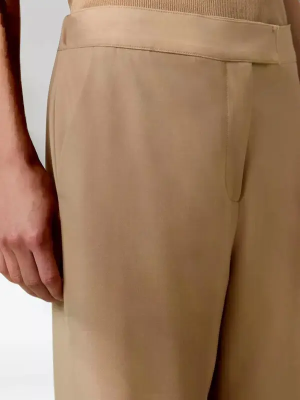 LARDINI Gabardine Straight-leg Trousers