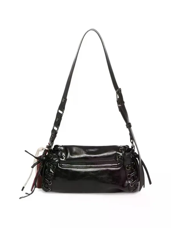 Desigual Galaxy Lace-up Logo-plaque Shoulder Bag - Black