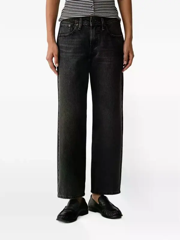 LEVI'S Faded-effect Straight-leg Jeans - Black