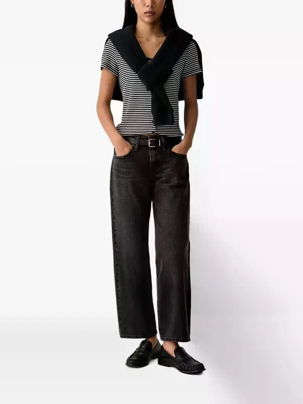 LEVI'S Faded-effect Straight-leg Jeans - Black