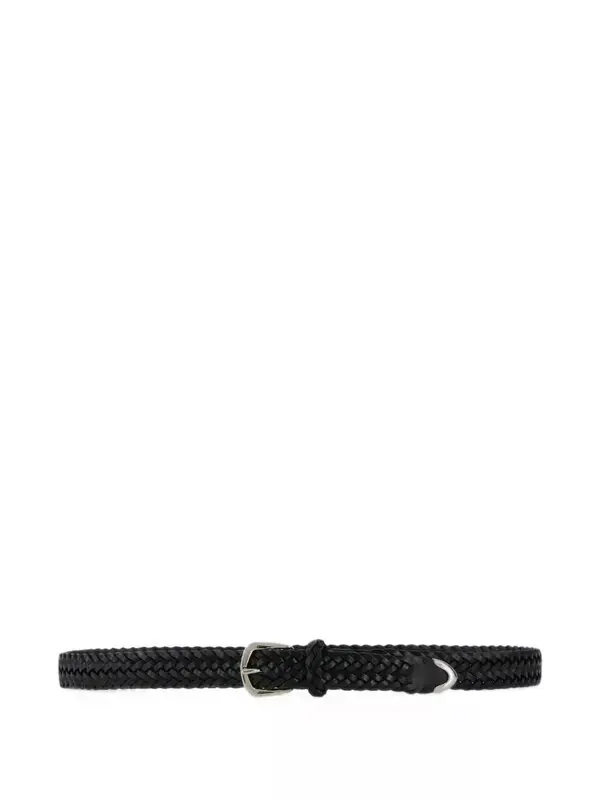 LARDINI Handwoven Leather Belt