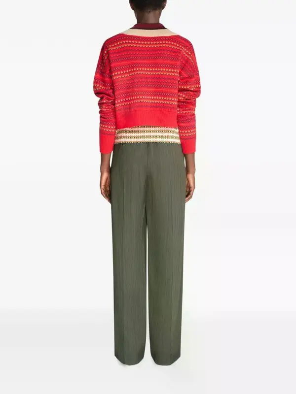 Dries Van Noten Elasticated Viscose Pants - Green