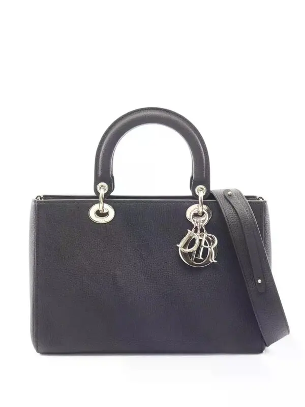 Dior 2010s Medium Lady D-sire Tote Bag - Black