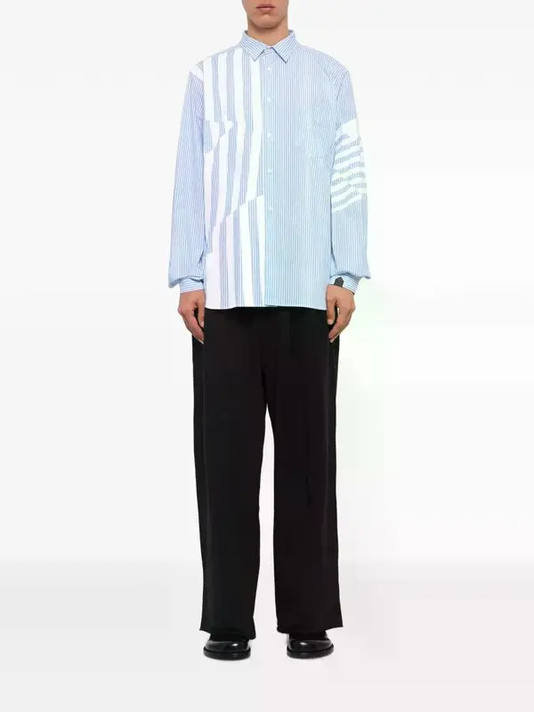 Noir Kei Ninomiya Printed Striped Shirt