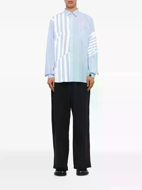 Noir Kei Ninomiya Printed Striped Shirt