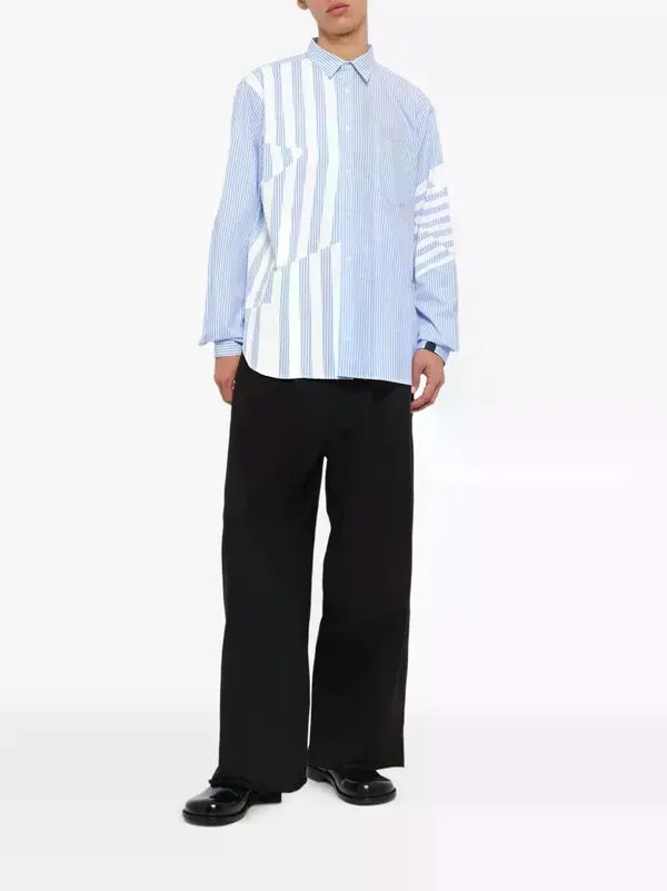 Noir Kei Ninomiya Printed Striped Shirt