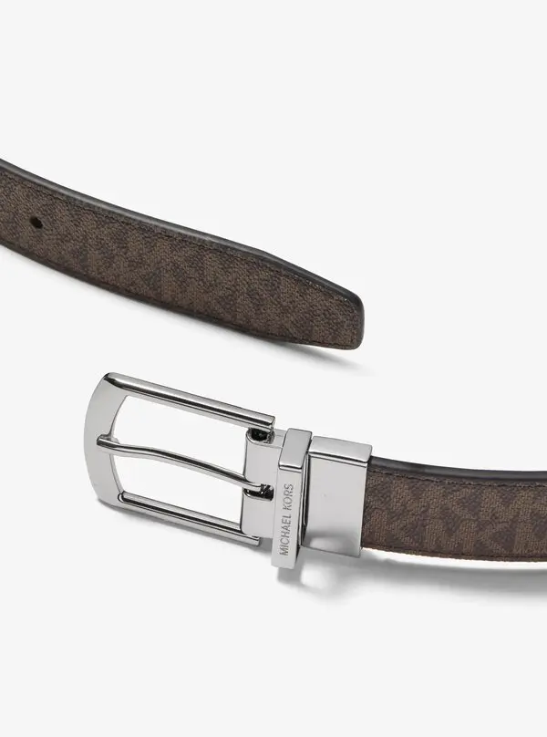 Michael Kors Logo Reversible Belt In Size By - Brown
