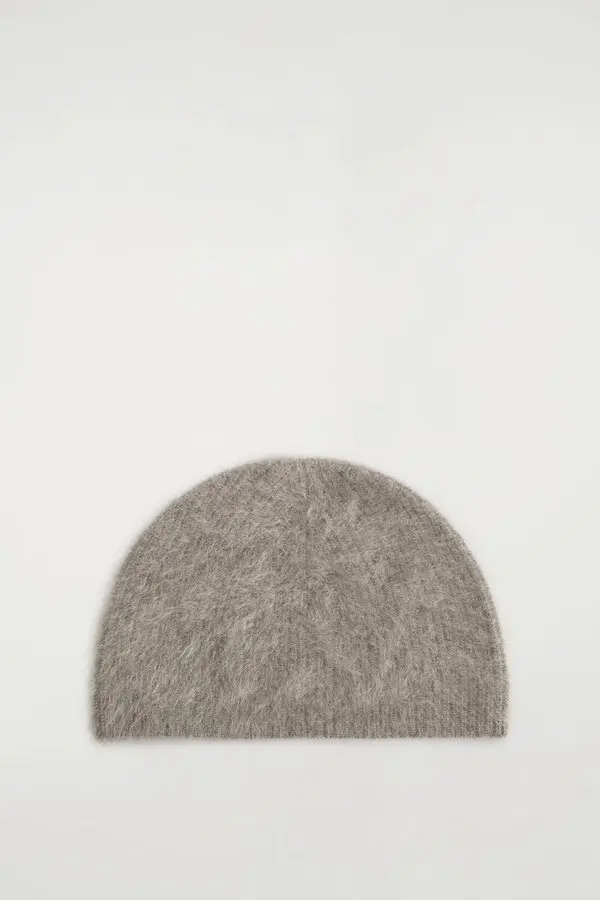 Cos Brushed-cashmere Beanie - Beige