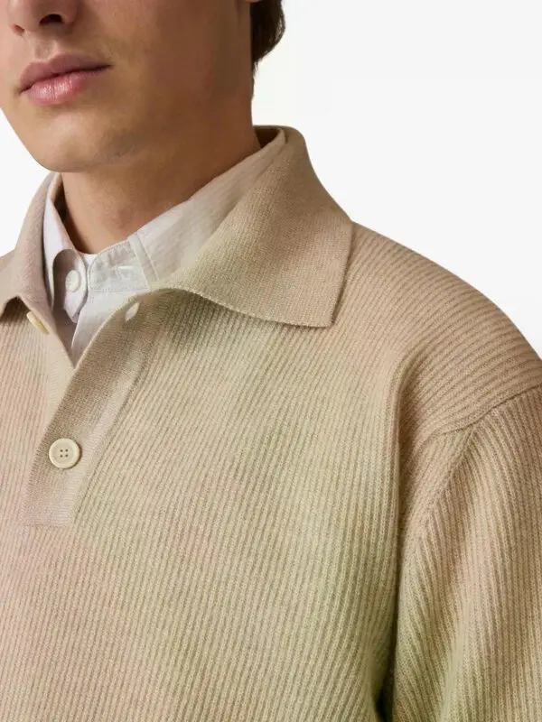 LARDINI Knitted Polo Shirt
