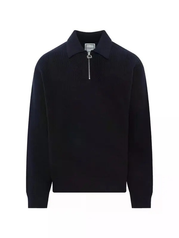 WOOYOUNGMI Zip-fastening Ribbed-knit Sweater