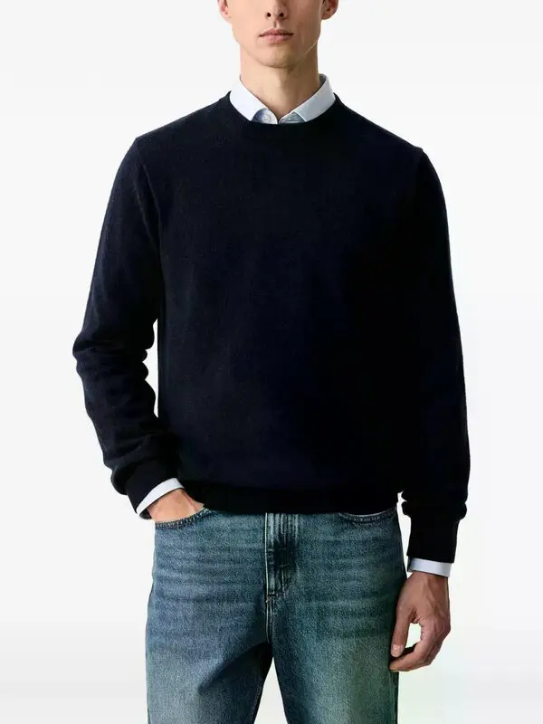 LINDBERGH Crew-neck Ribbed-trim Sweater