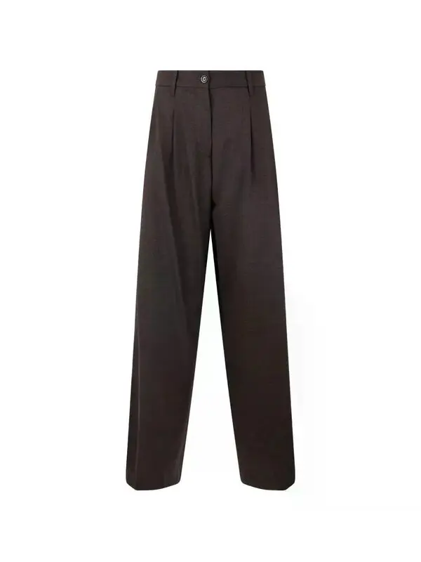 NINE:INTHE:MORNING Pleated High-waisted Trousers