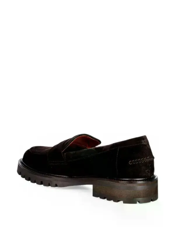 BILLI BI Suede Lug-sole Loafers
