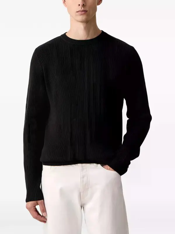 LINDBERGH Ribbed-knit Crew-neck Sweater
