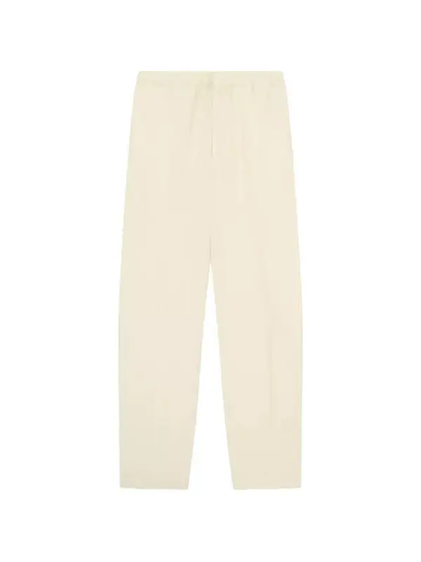 LARDINI Flat-front Flannel Straight-leg Trousers