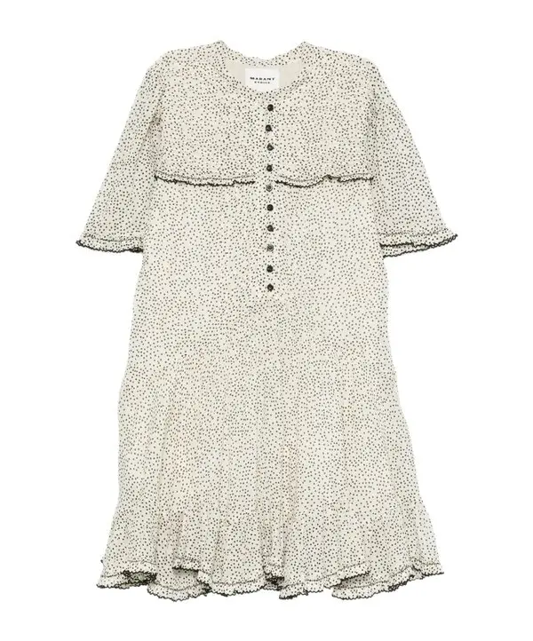 Isabel Marant Étoile Danyia Ruffled Mini Dress - Beige