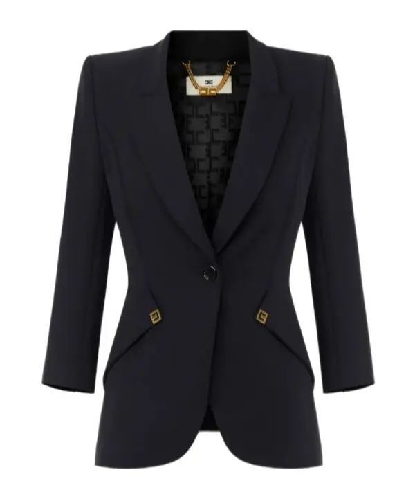 Elisabetta Franchi Single-breasted Fitted Blazer