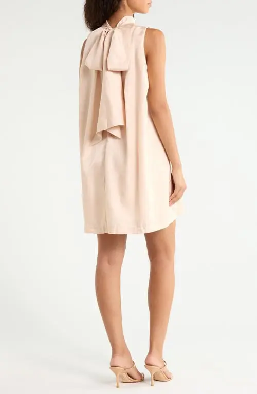SUGARLIPS Keyla Sleeveless Trapeze Minidress - Ivory