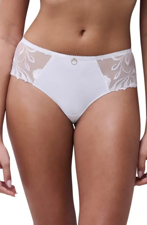 Chantelle Majestic Cheeky Hipster Briefs - White