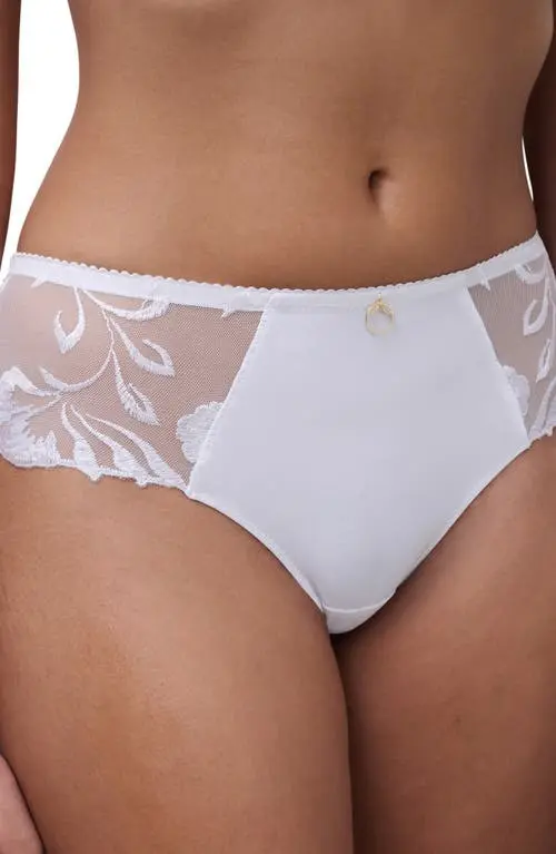 Chantelle Majestic Cheeky Hipster Briefs - White