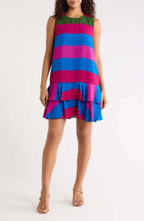 SUGARLIPS Saige Stripe Sleeveless Shift Dress